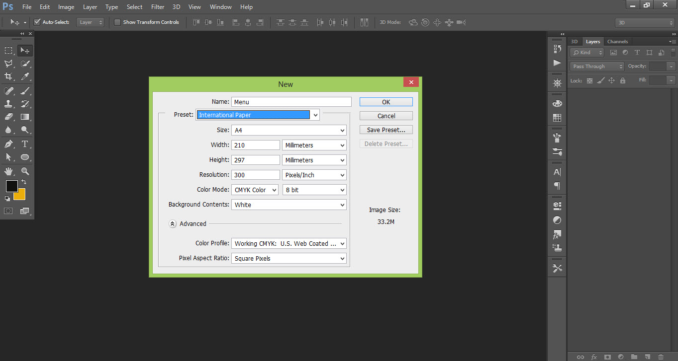 How to Design Menu in Adobe Photoshop - DevCourseWeb.com